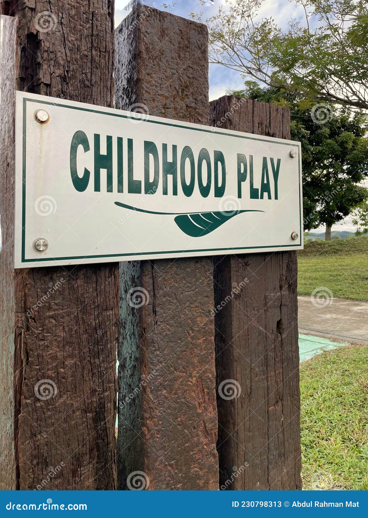 A signboard at the park. stock image. Image of sign - 230798313