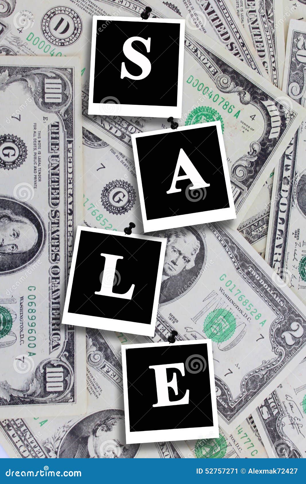 Signboard Sale on the Dollar Background Stock Image - Image of bigboard ...