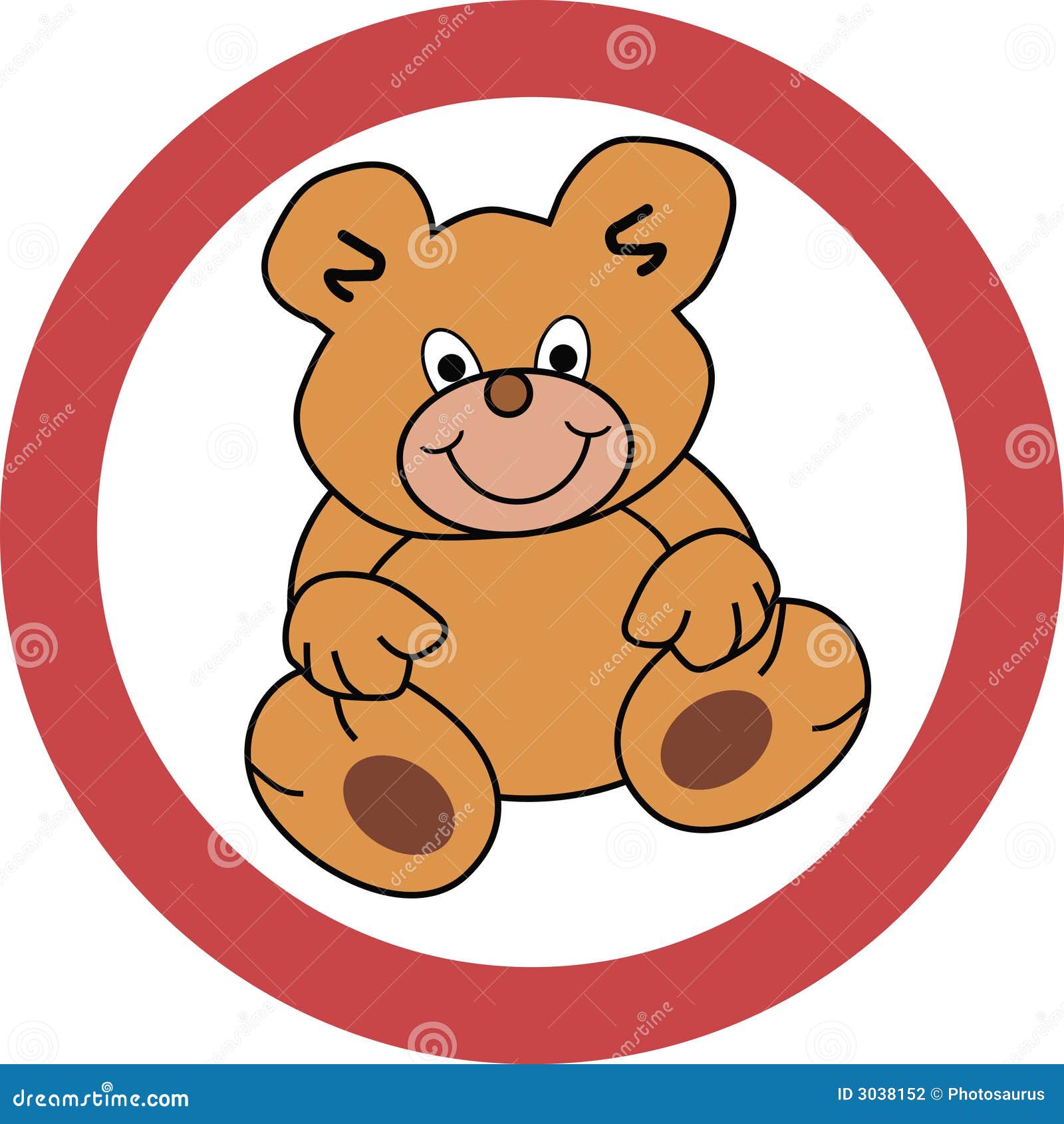 Signboard with teddy bear stock vector. Illustration of equipment - 3038152