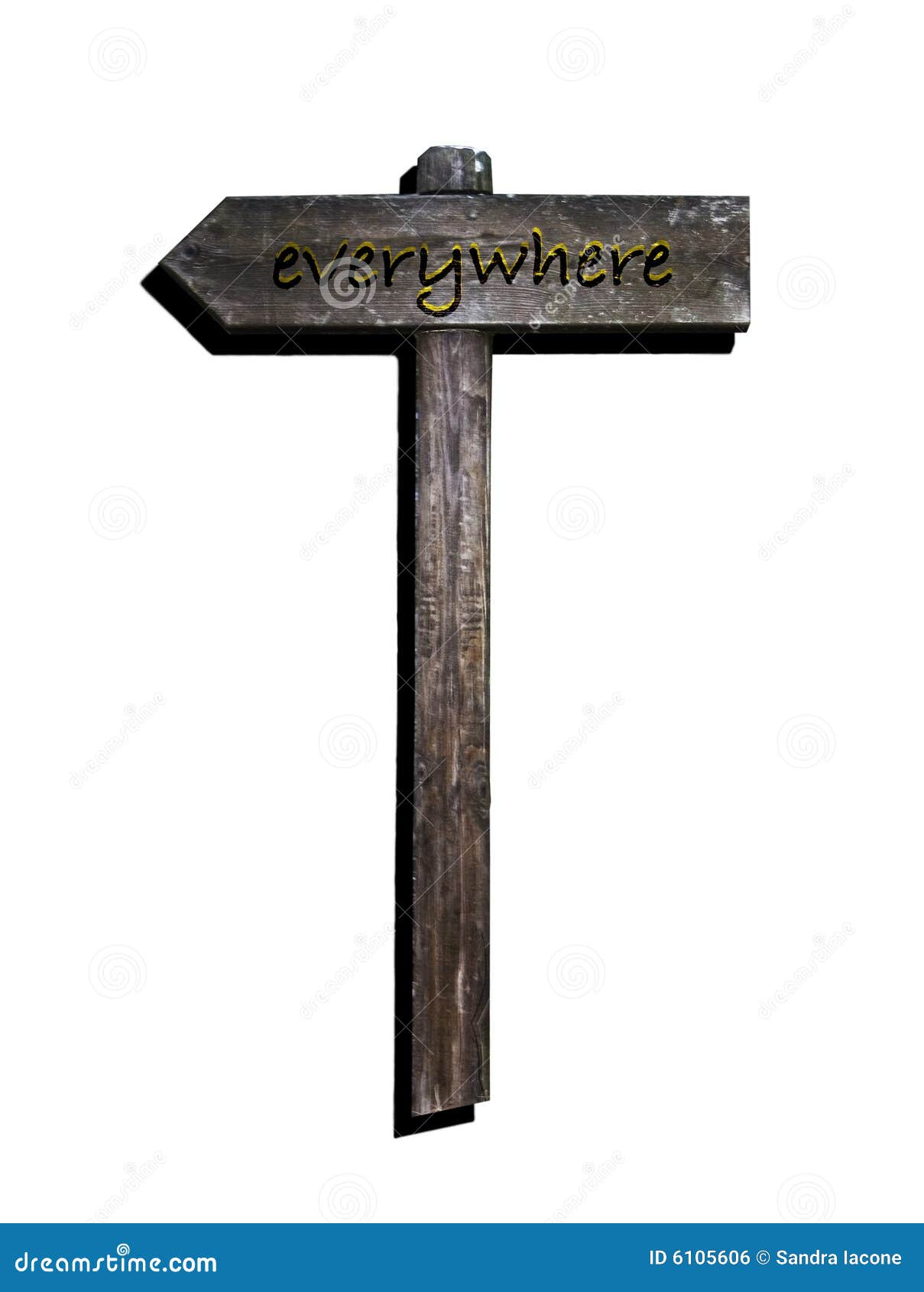 Signboard to go everywhere stock photo. Image of concept - 6105606