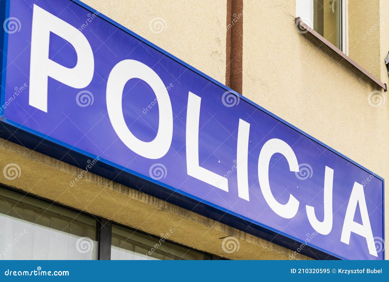Signboard With The Word Police On The Building Royalty-Free Stock Photo ...