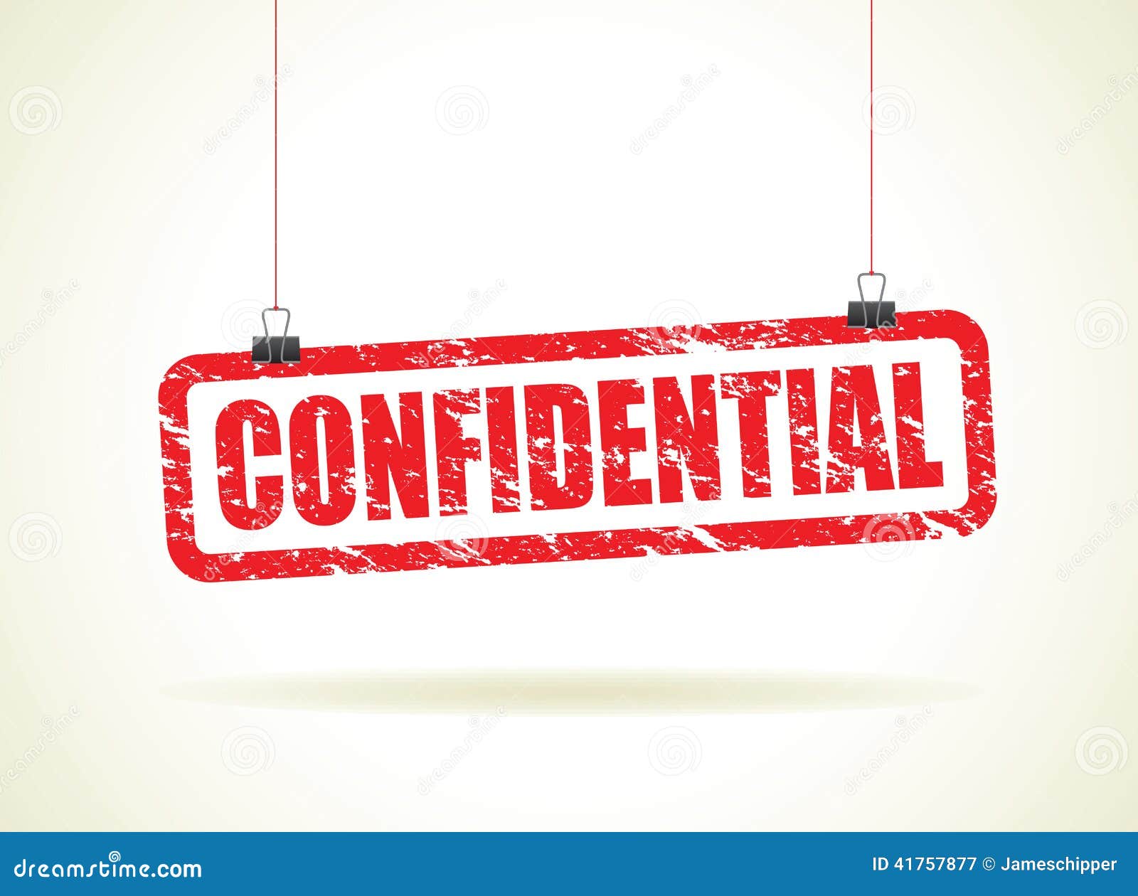 Signe Accrochant Confidentiel Illustration de Vecteur - Illustration du ...