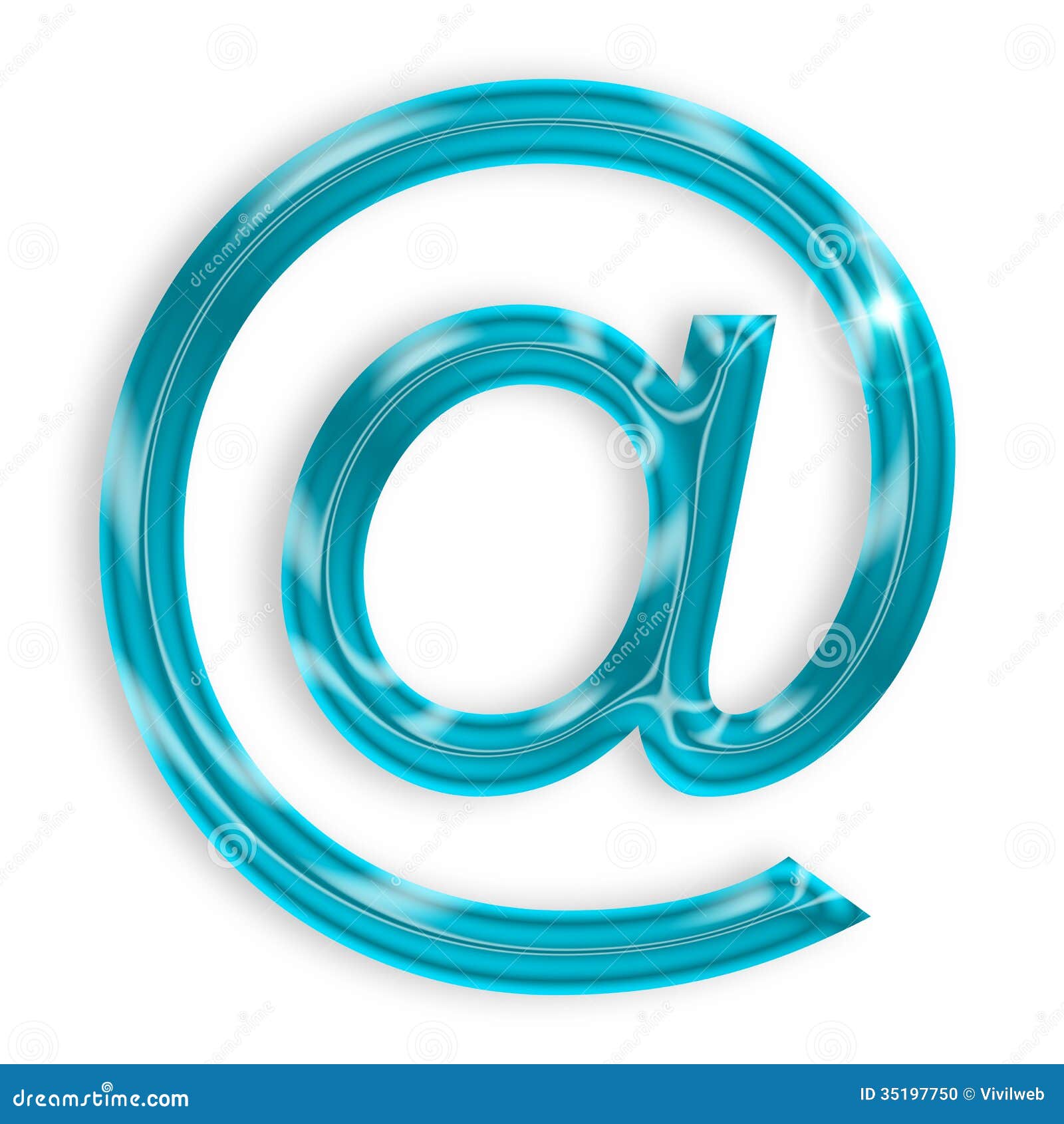 Signe bleu d'email illustration stock. Illustration du bureau - 35197750