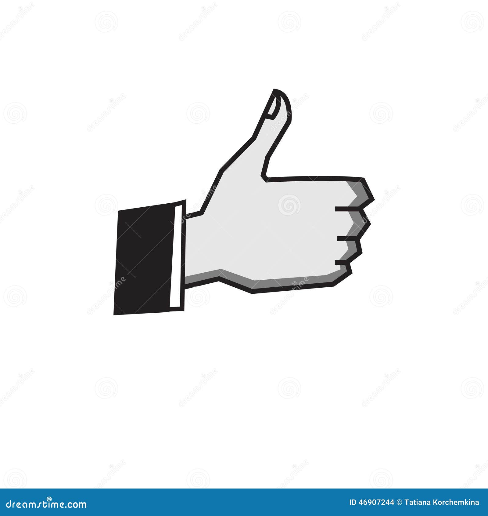 Signe correct de main illustration de vecteur. Illustration du attitude ...