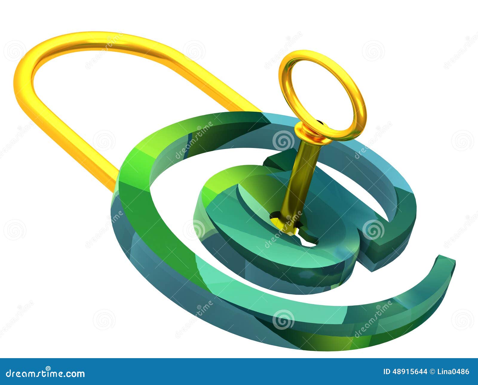 Signe D'Arobase En Tant Que Cadenas Illustration Stock - Illustration ...