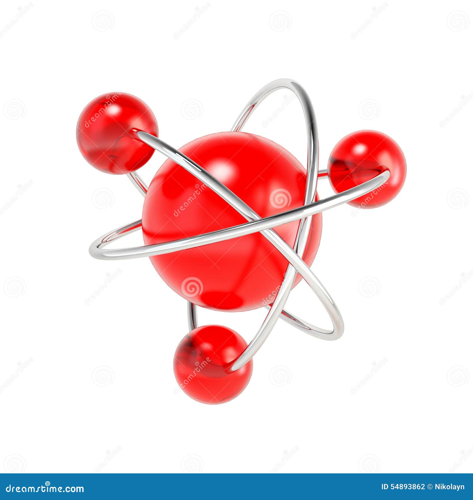 Signe D'atome Symbole De La Science Illustration Stock - Illustration ...