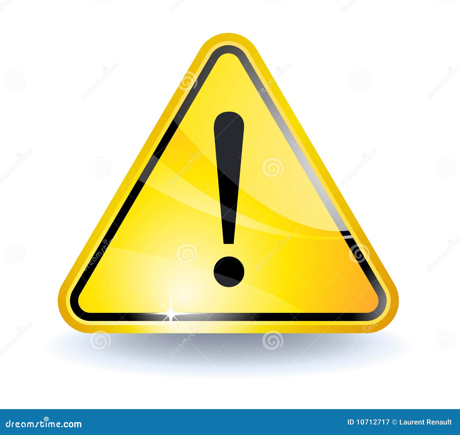 Signe D'attention Photographie stock libre de droits - Image: 10712717