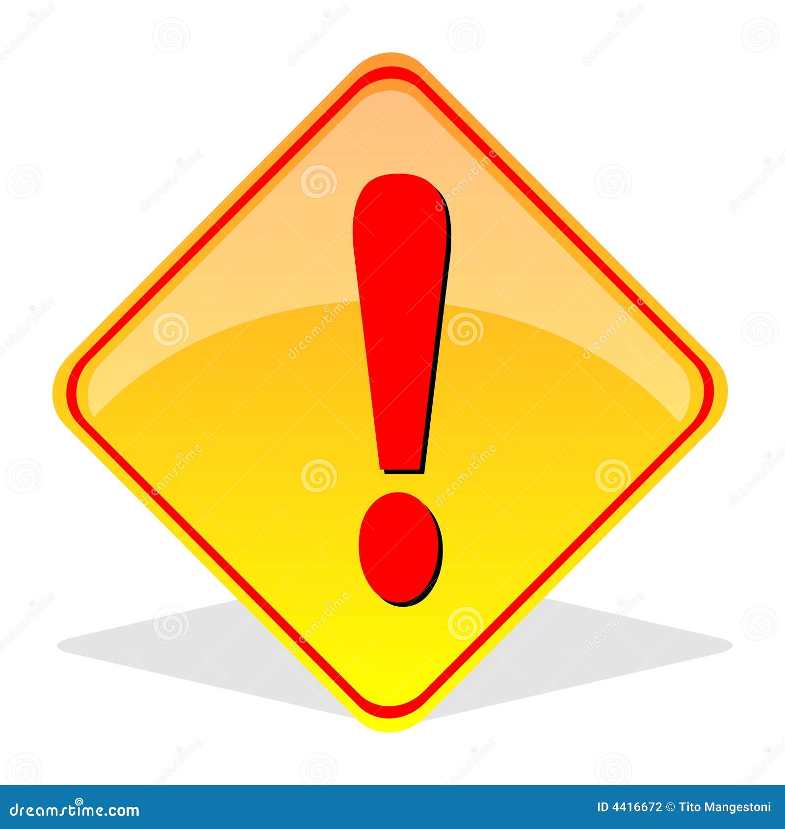 Signe D'attention Photographie stock - Image: 4416672