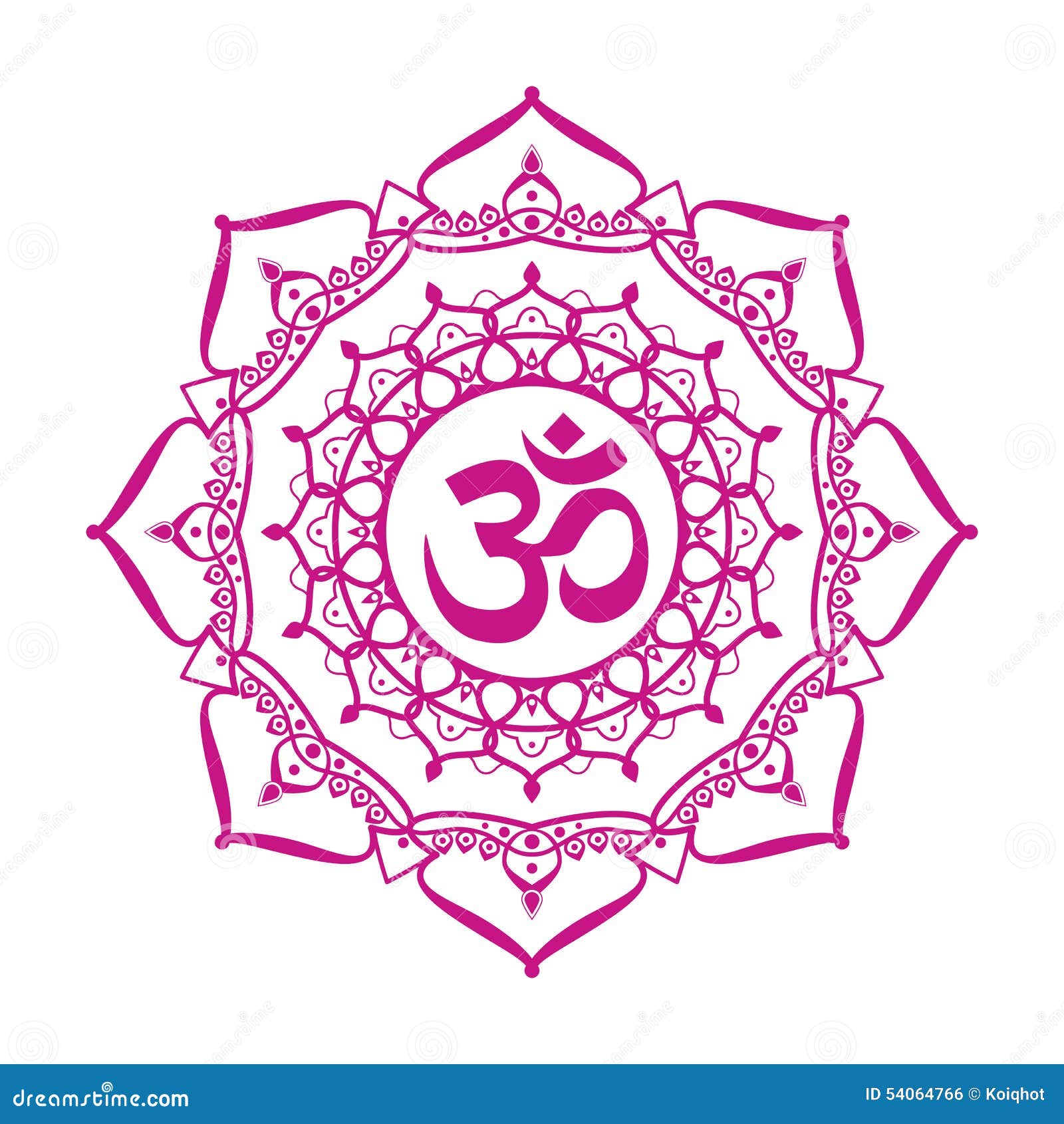 Signe d'aum de l'OM illustration de vecteur. Illustration du hindouisme ...