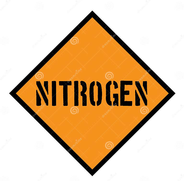 Signe d'azote, label illustration de vecteur. Illustration du nitrique ...