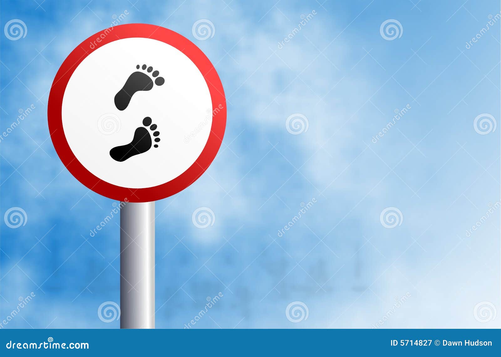 Signe d'empreinte de pas illustration stock. Illustration du impression ...