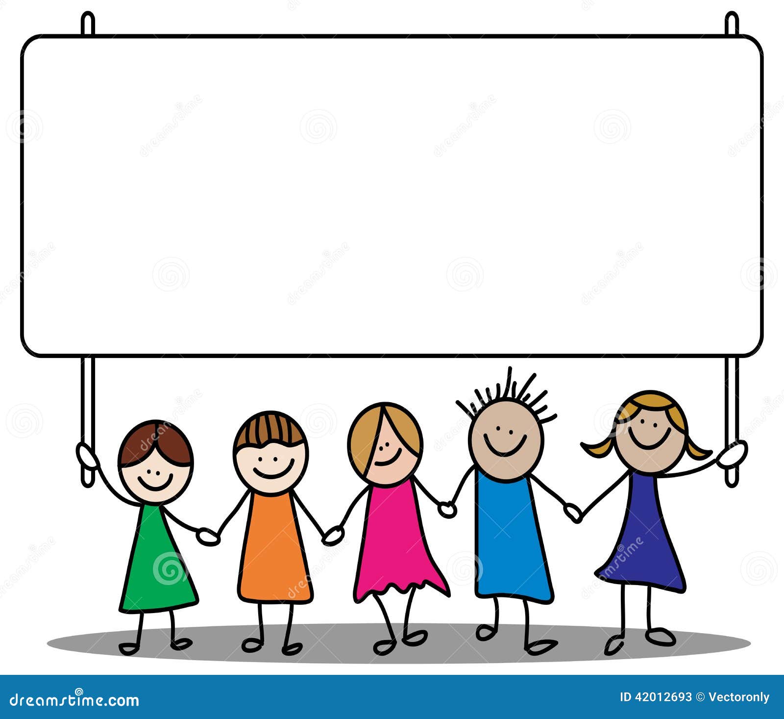 Signe d'enfants illustration de vecteur. Illustration du main - 42012693