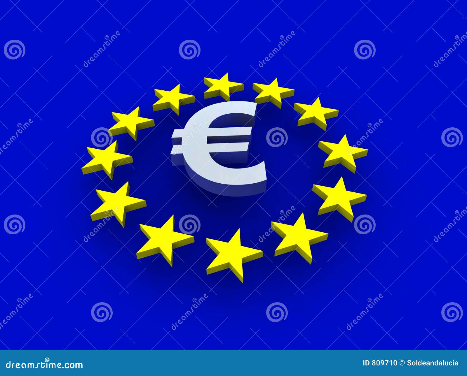 Signe d'Europa illustration stock. Illustration du jaune - 809710