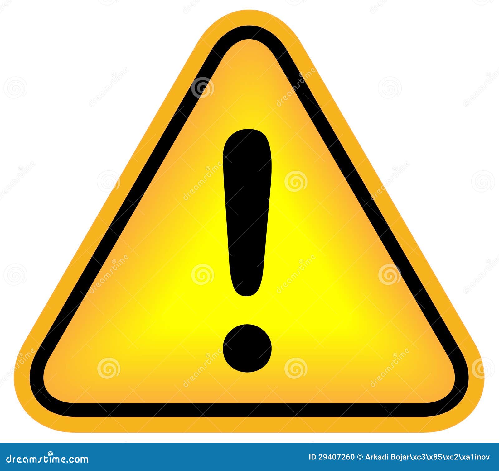 Signe D'exclamation D'attention Photo stock - Image: 29407260