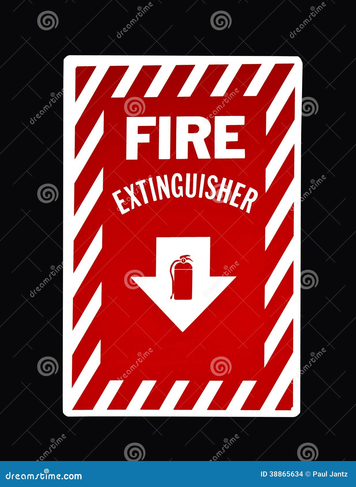 Signe d'extincteur illustration stock. Illustration du incendie - 38865634