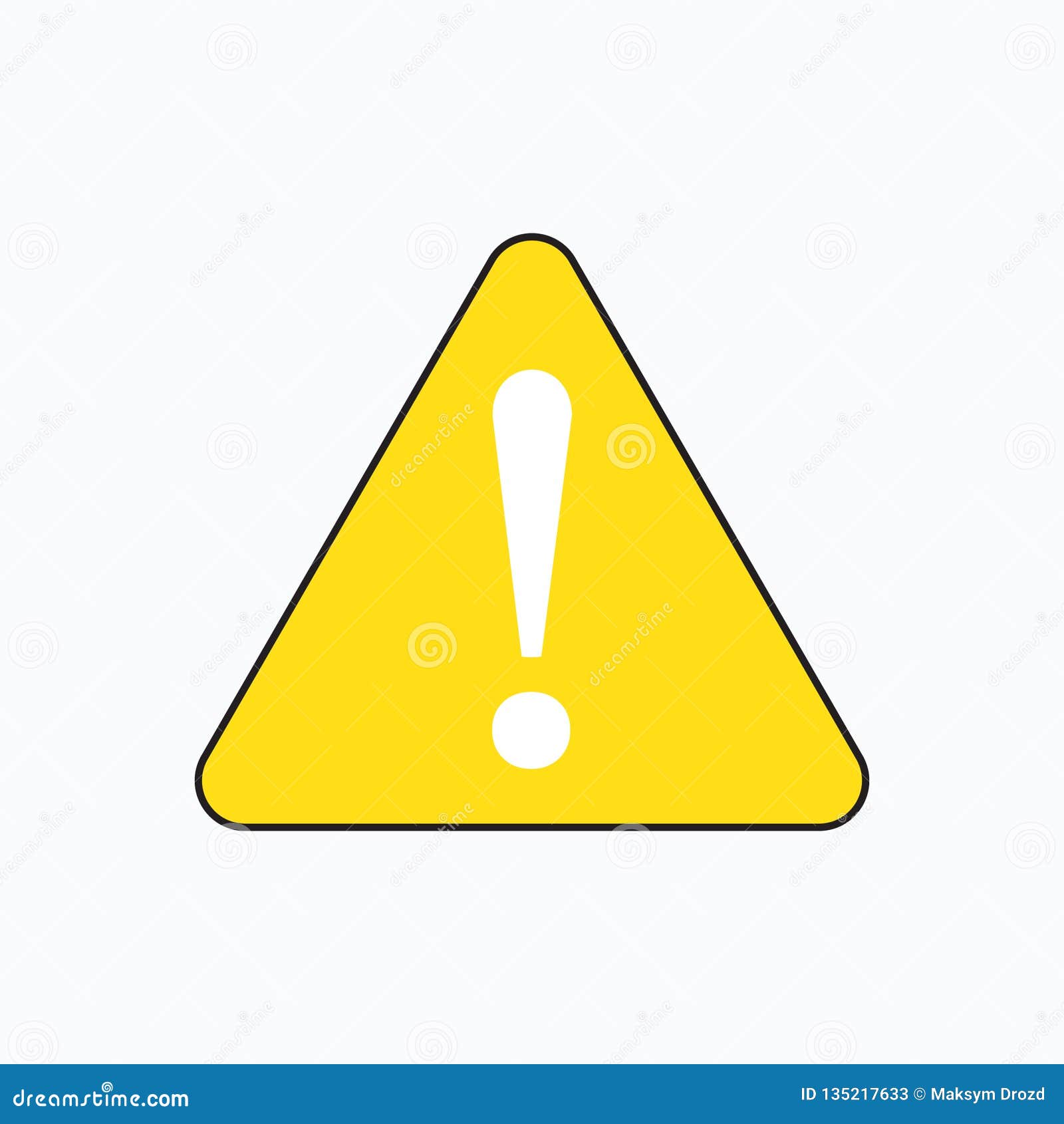 Signe De Avertissement D'attention, Icône De Avertissement De Triangle ...