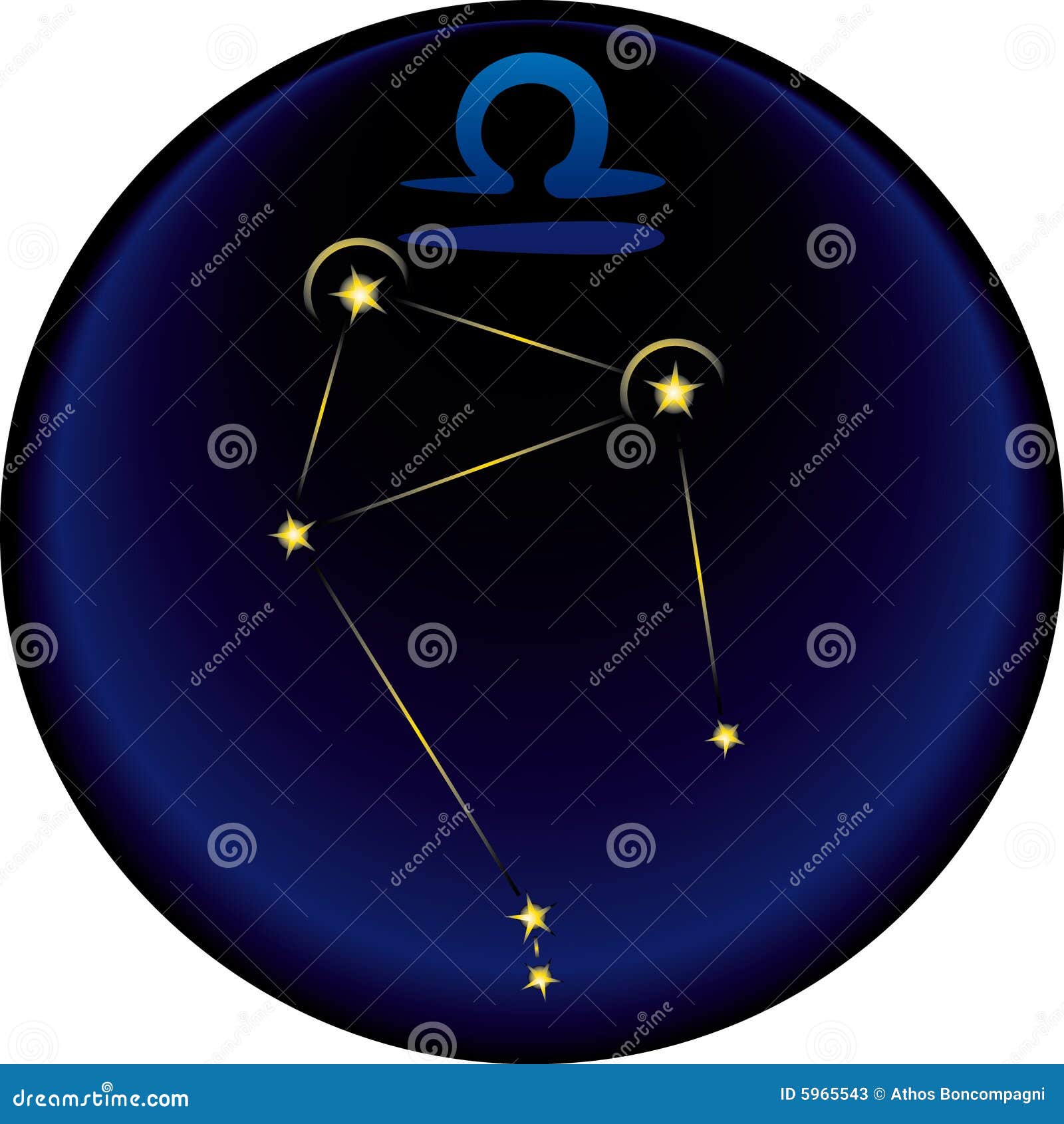 Signe De Balance De Zodiaque Illustration de Vecteur - Illustration du ...