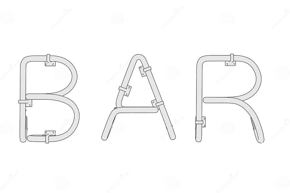 Signe de barre illustration stock. Illustration du néon - 54893435