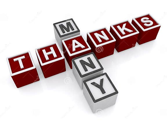 Signe De Beaucoup De Mercis Illustration Stock - Illustration du ...