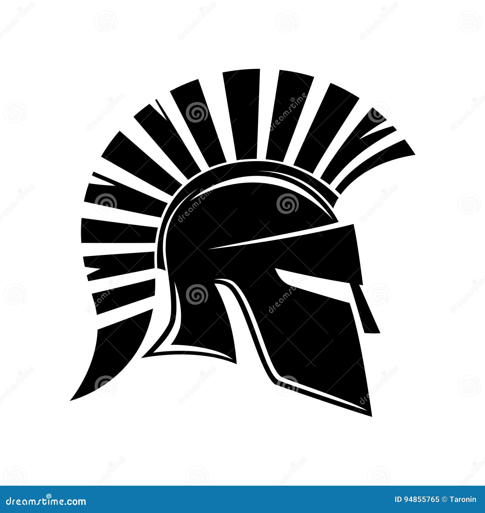 Signe de casque spartiate illustration de vecteur. Illustration du ...