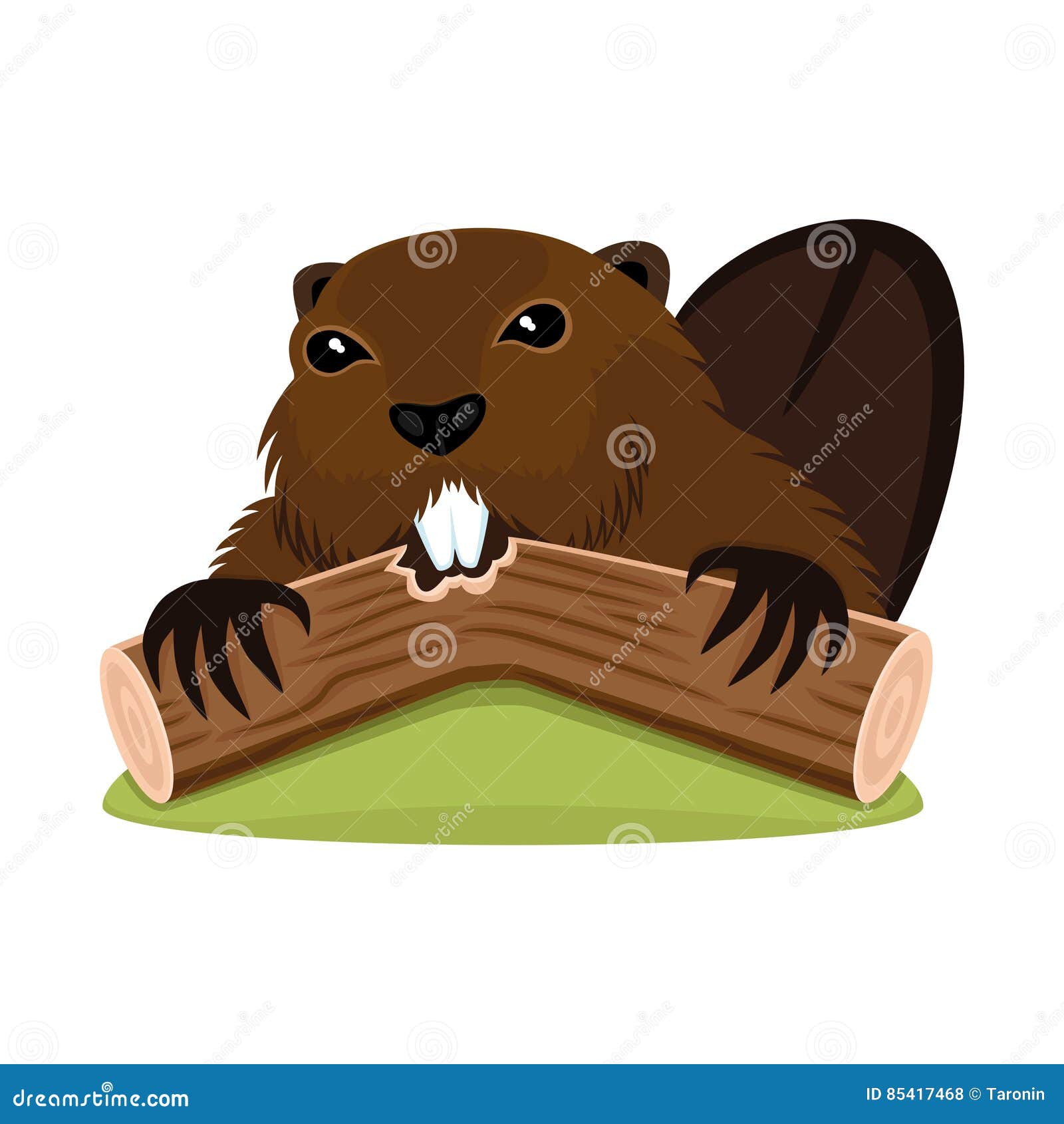 Signe de castor illustration de vecteur. Illustration du plat - 85417468