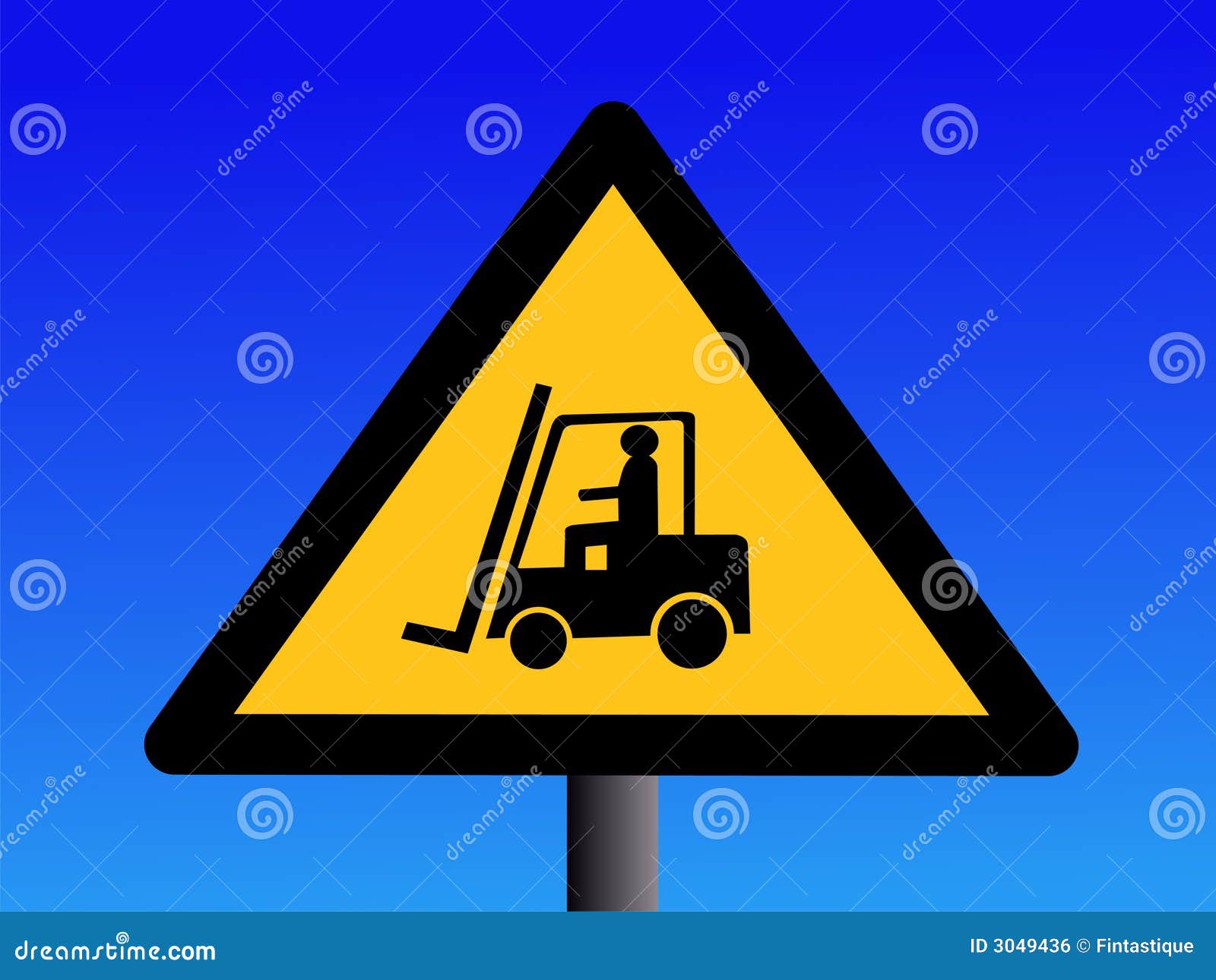 Signe de chariot gerbeur illustration de vecteur. Illustration du ...