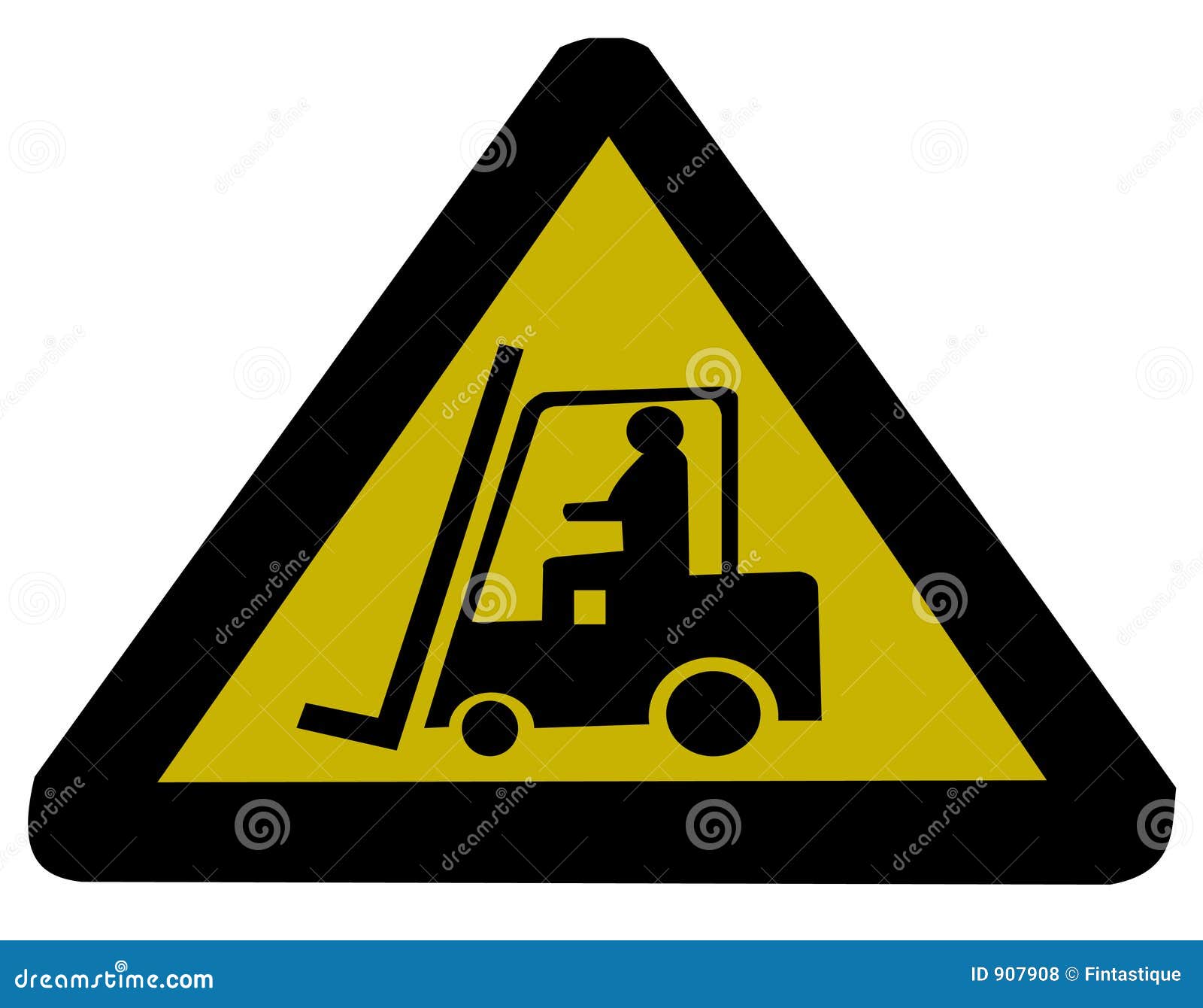 Signe de chariot gerbeur illustration de vecteur. Illustration du zone ...