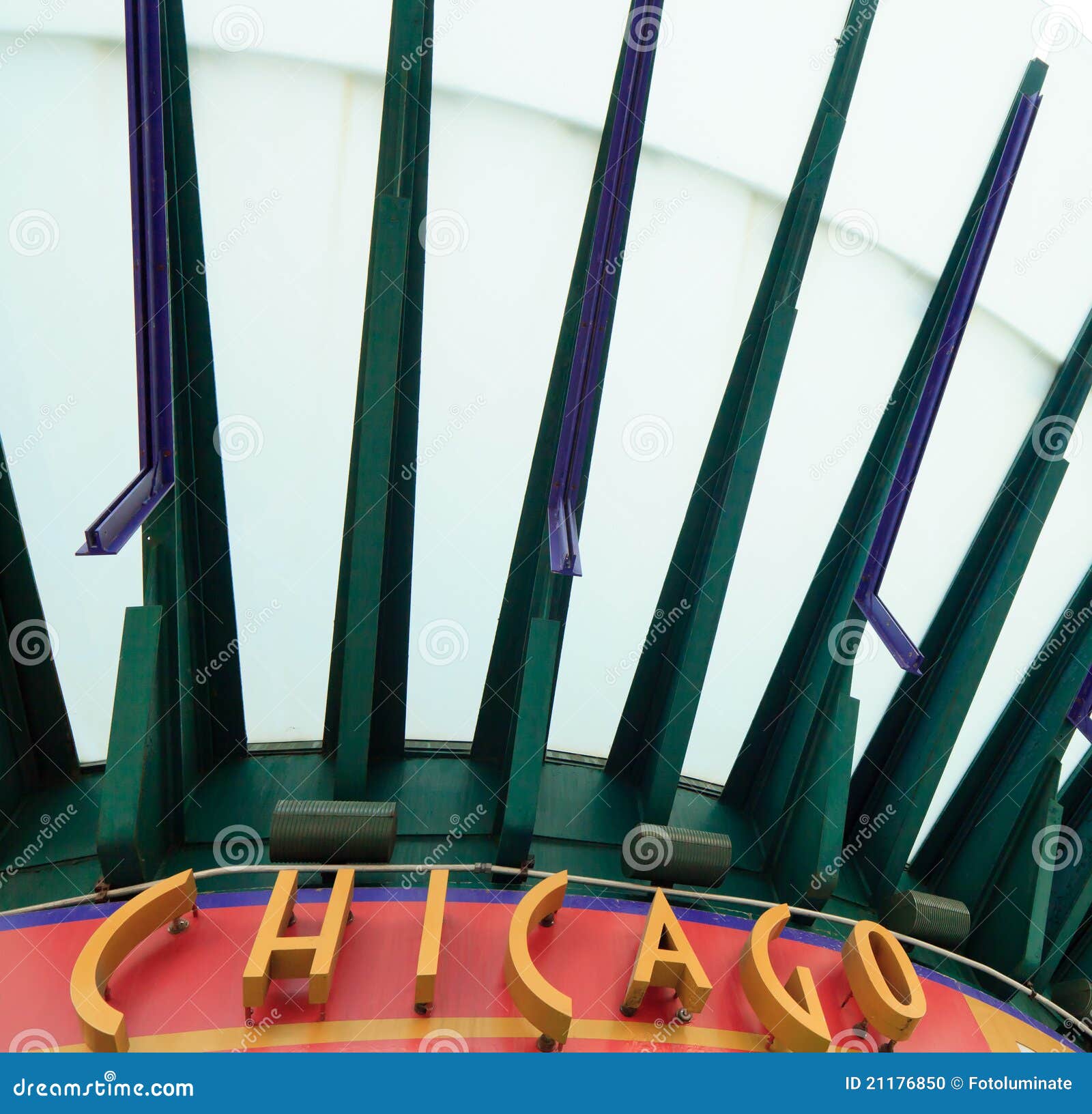 Signe de Chicago photo stock. Image of transitoire, point - 21176850