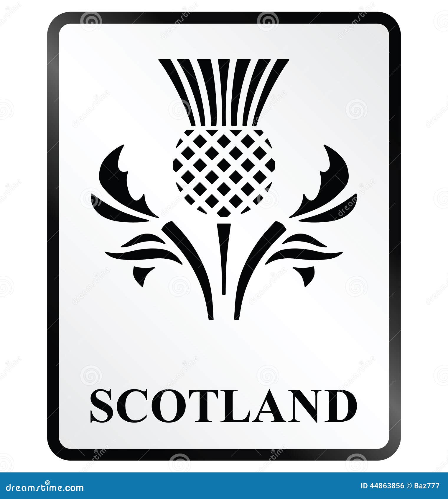 Signe de l'Ecosse illustration de vecteur. Illustration du emblème ...