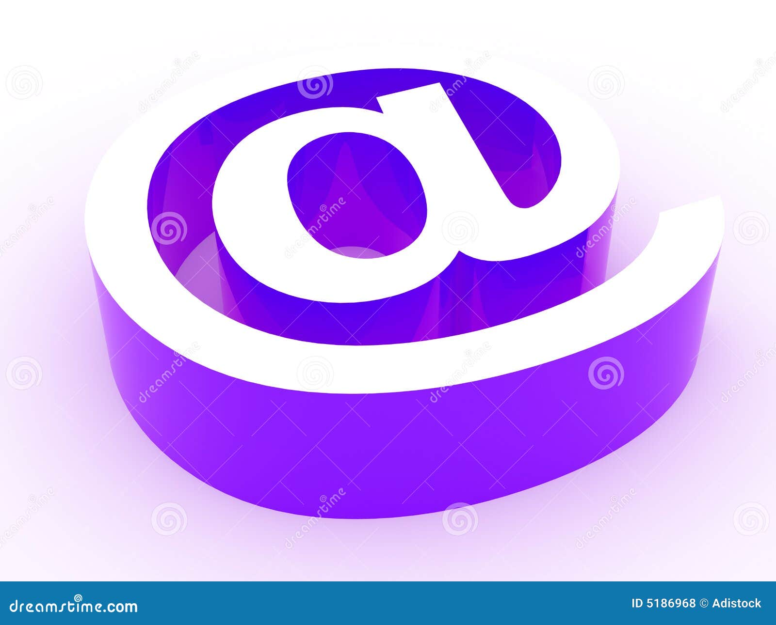 Signe De L'email 3d. Image Rendue. Illustration Stock - Illustration du ...