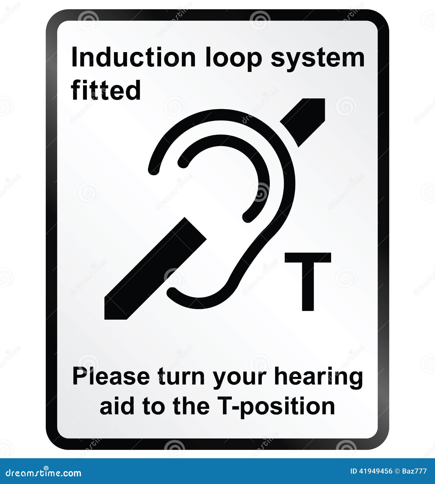 Signe De L'information D'installation De Boucle D'induction ...