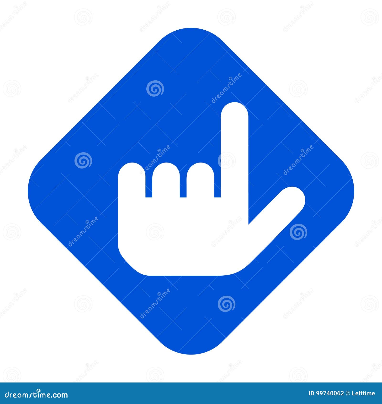 Signe de main de direction illustration de vecteur. Illustration du ...