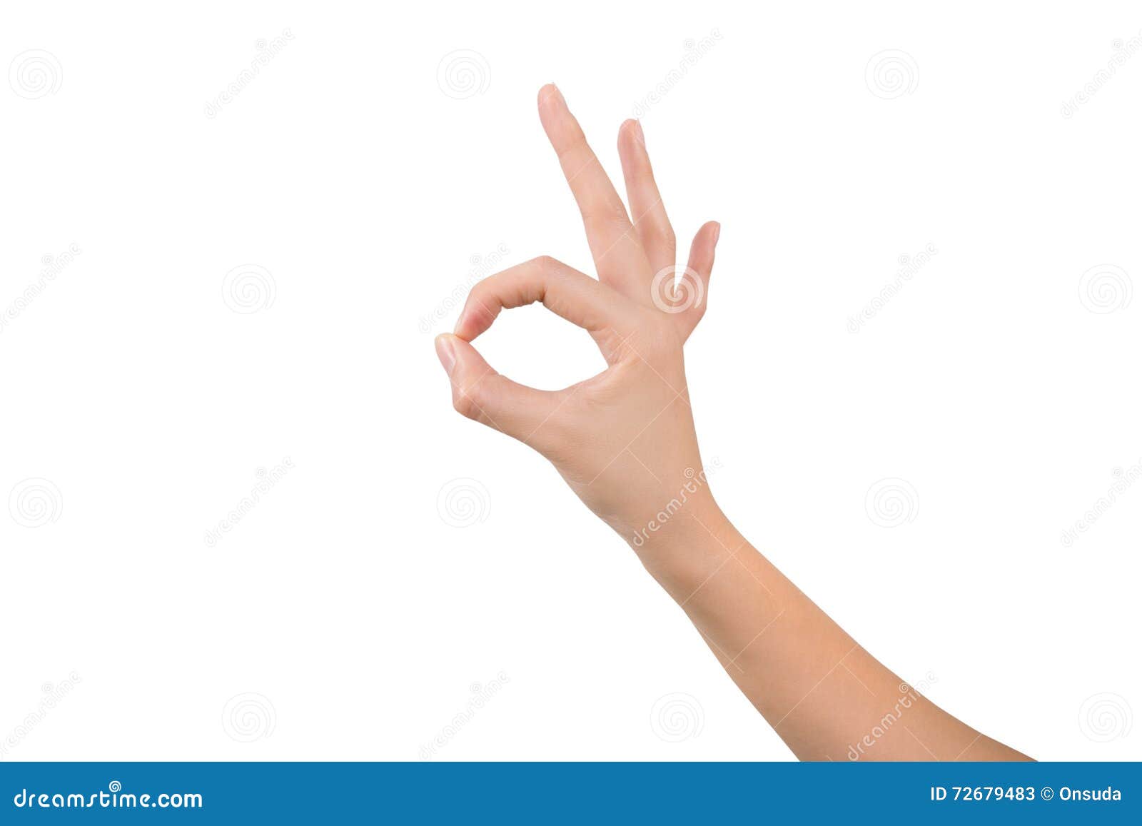 Signe de main pour l'OK image stock. Image du fermer - 72679483