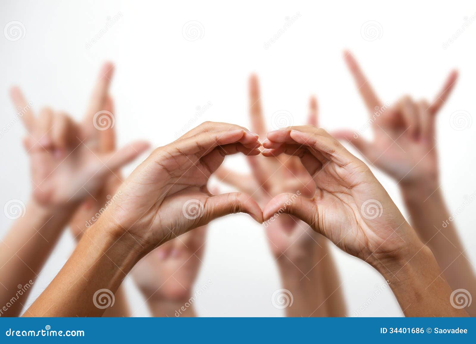 Signe de mains photo stock. Image du valentin, signe - 34401686