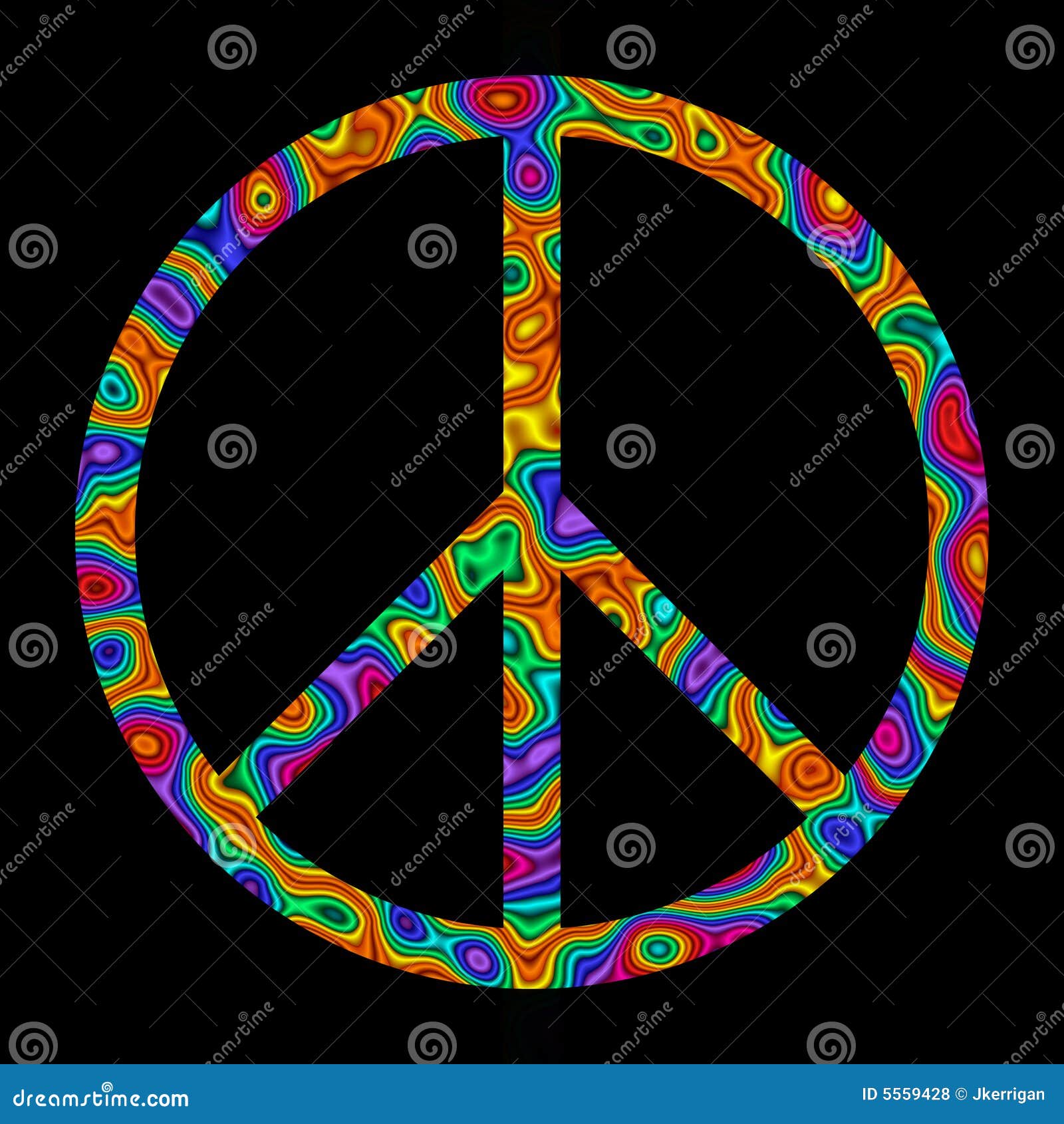 Signe De Paix D'arc-en-ciel Illustration Stock - Illustration du ...