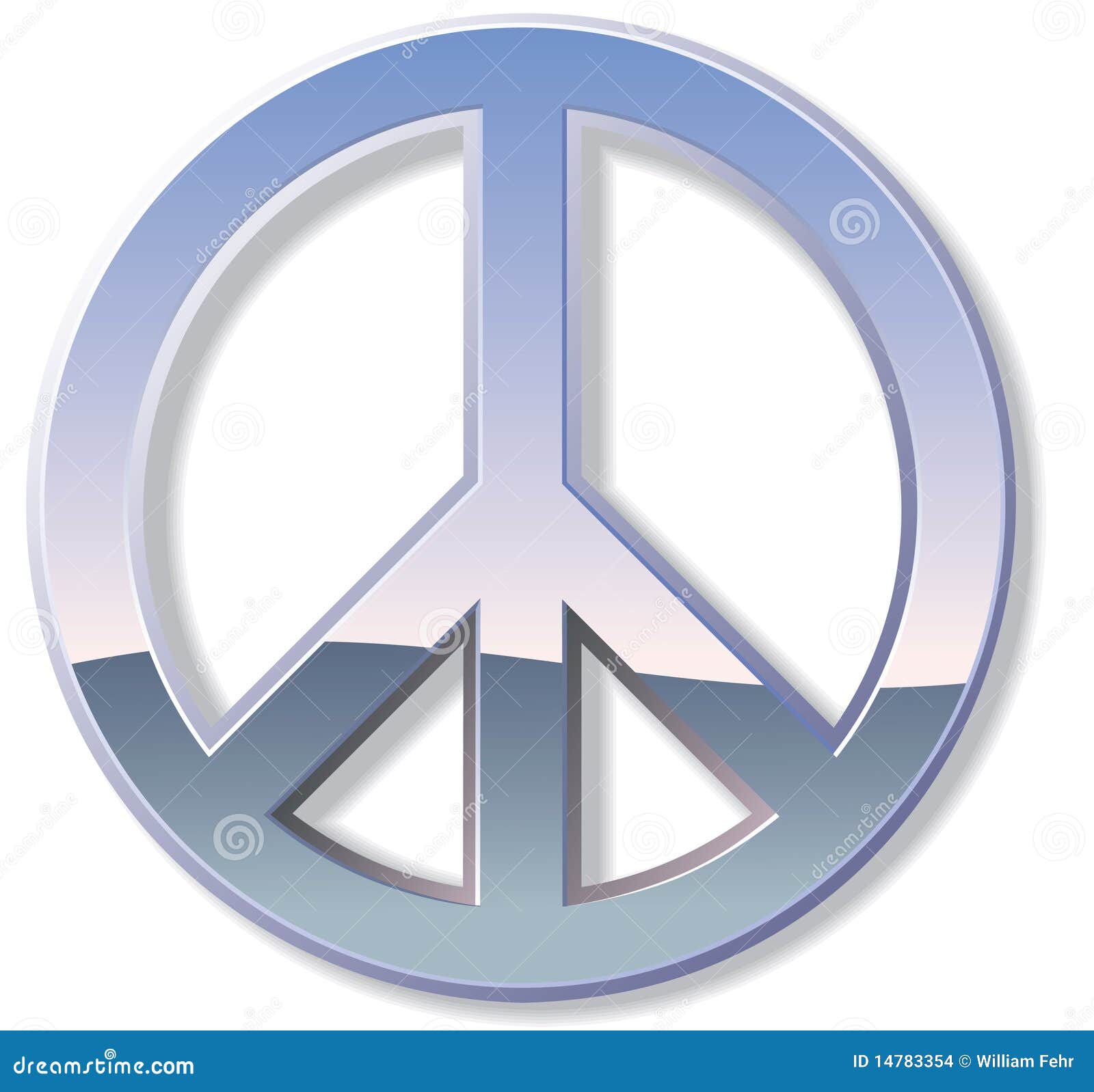 Signe de paix de chrome illustration de vecteur. Illustration du métal ...