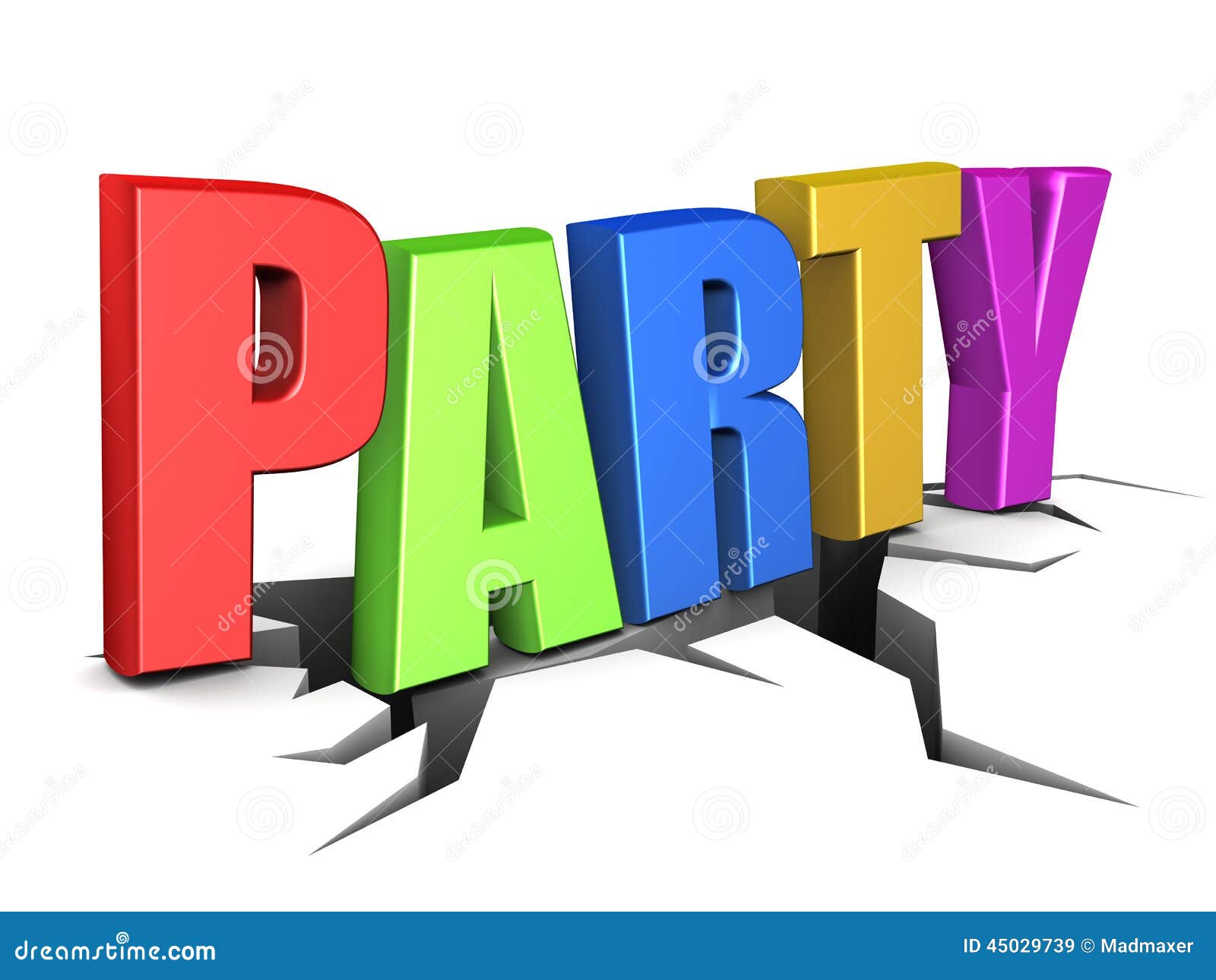 Signe de partie illustration stock. Illustration du tomber - 45029739