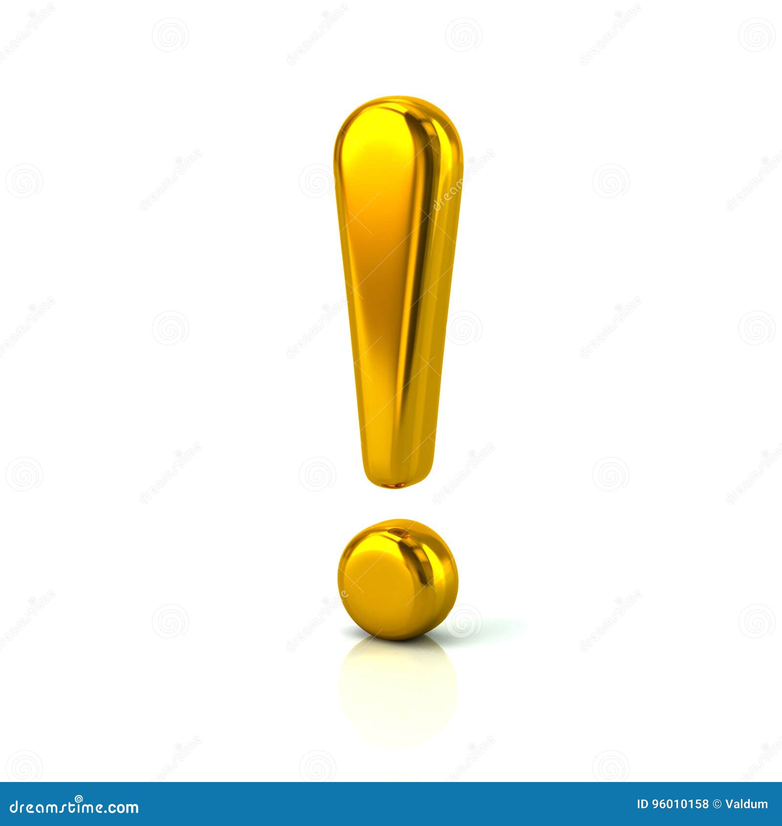 Signe De Point D'exclamation D'or Illustration Stock - Illustration du ...