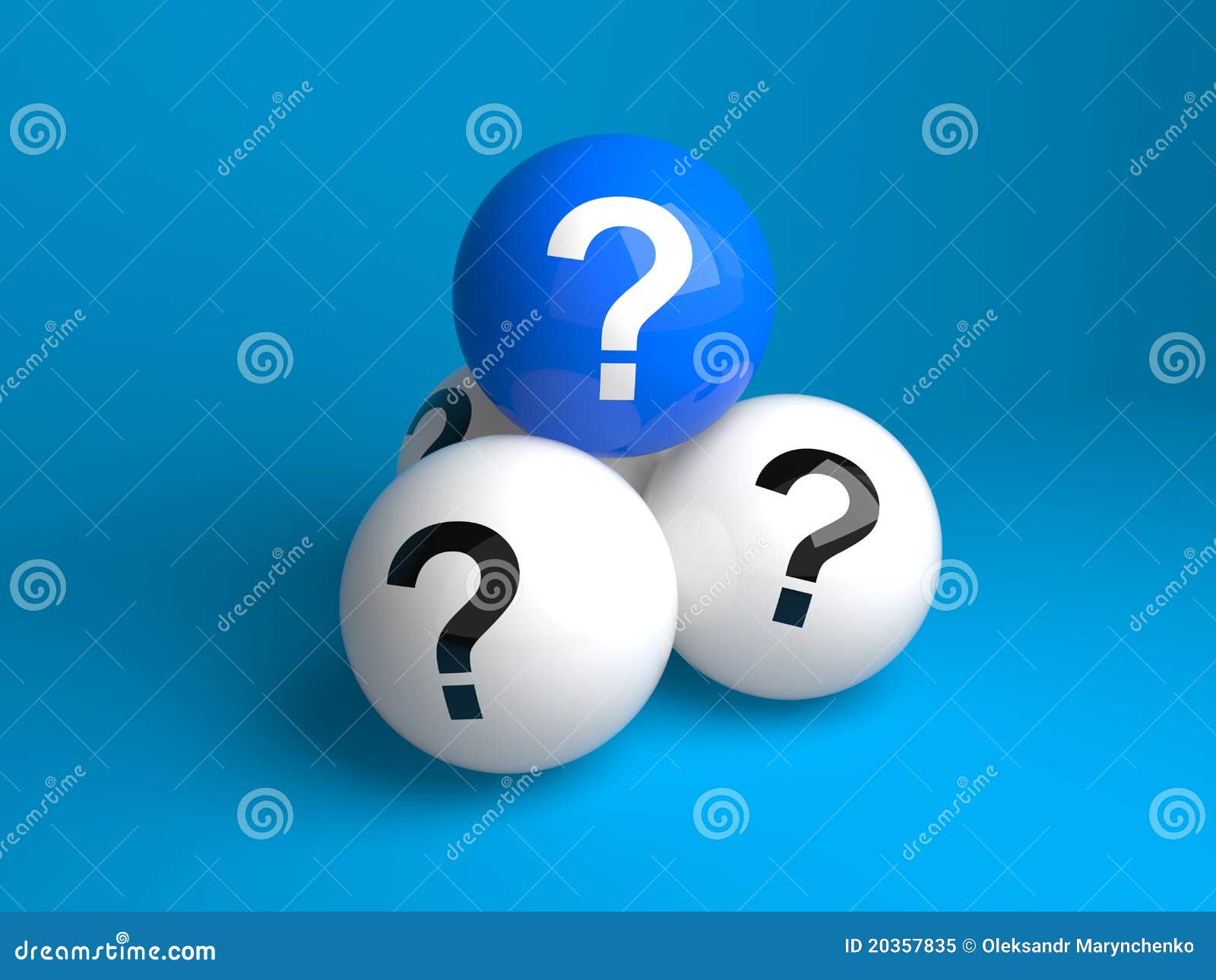 Signe de question illustration stock. Illustration du trois - 20357835