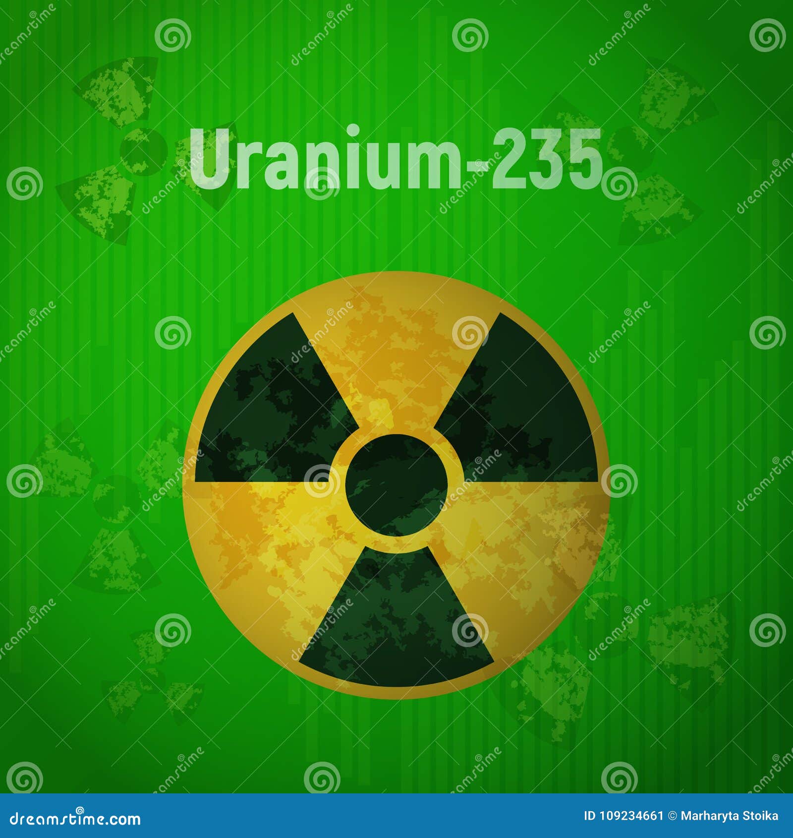Signe De Rayonnement Uranium 235 Illustration de Vecteur - Illustration ...