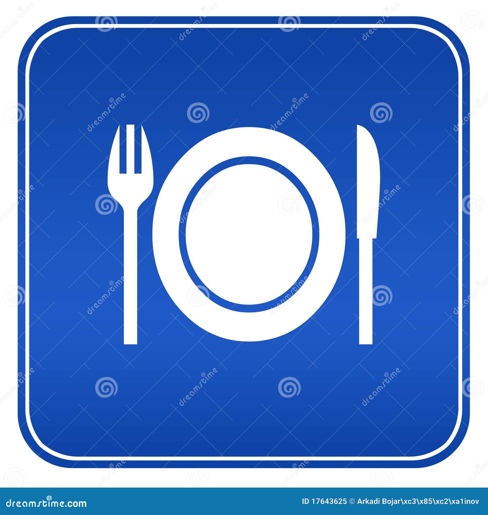 Signe de restaurant illustration stock. Illustration du bistro - 17643625