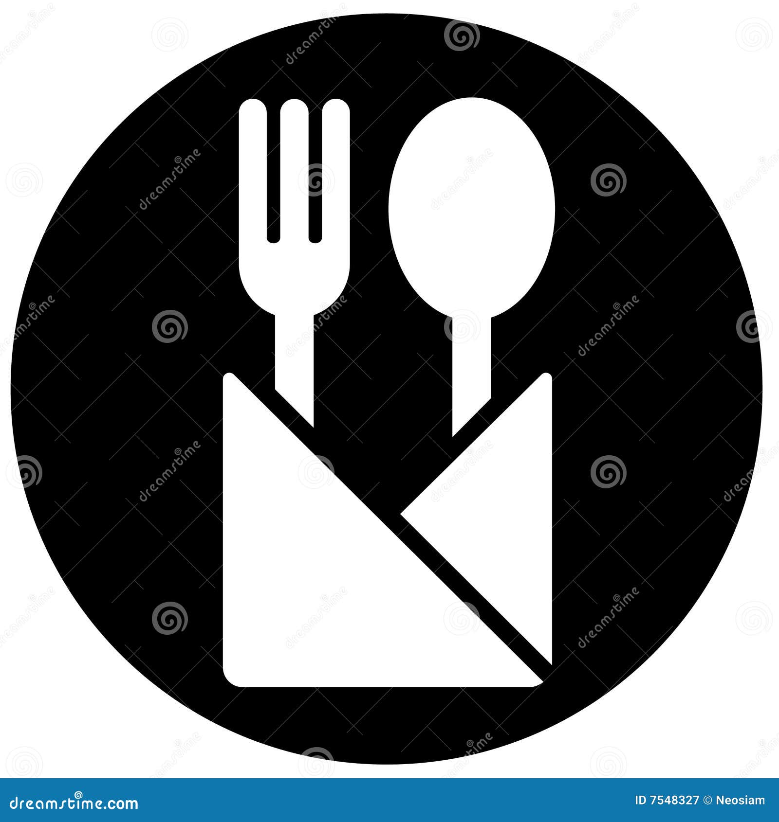 Signe de restaurant illustration de vecteur. Illustration du assiette ...