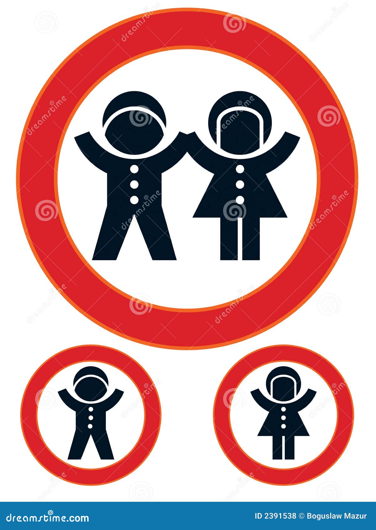 Signe De Restriction D'enfants Illustration de Vecteur - Illustration ...