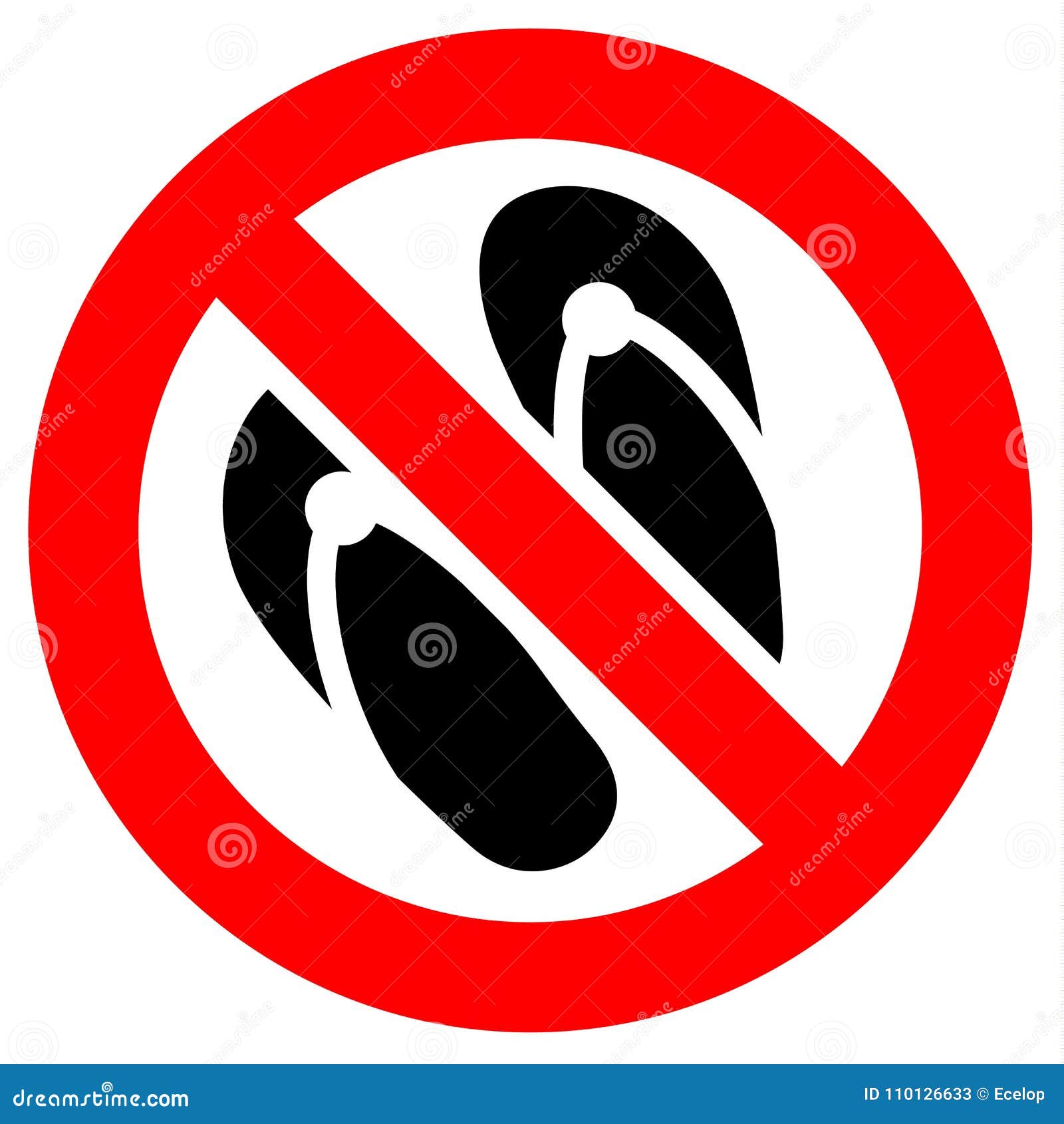 Signe De Rouge D'interdiction Illustration de Vecteur - Illustration du ...