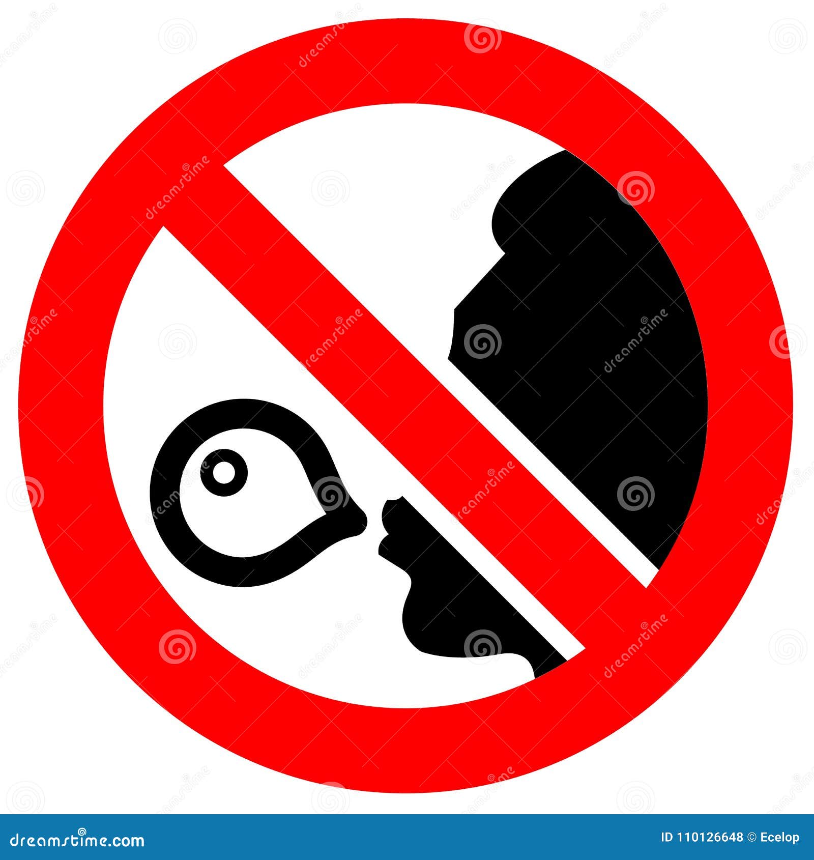 Signe De Rouge D'interdiction Illustration de Vecteur - Illustration du ...