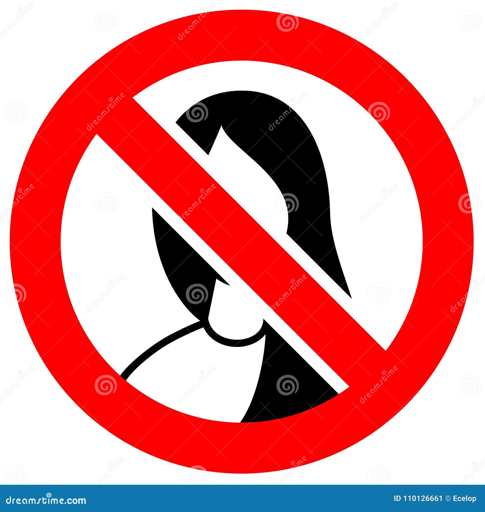 Signe De Rouge D'interdiction Illustration de Vecteur - Illustration du ...