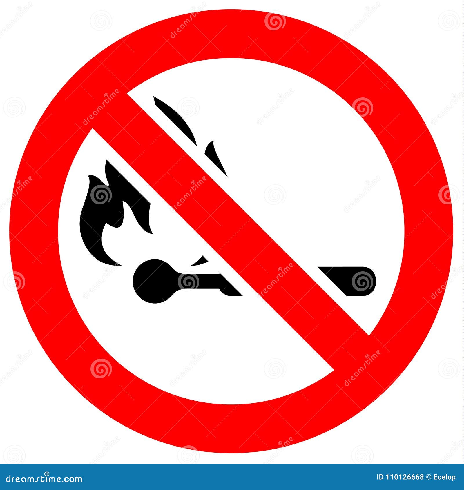 Signe De Rouge D'interdiction Illustration de Vecteur - Illustration du ...