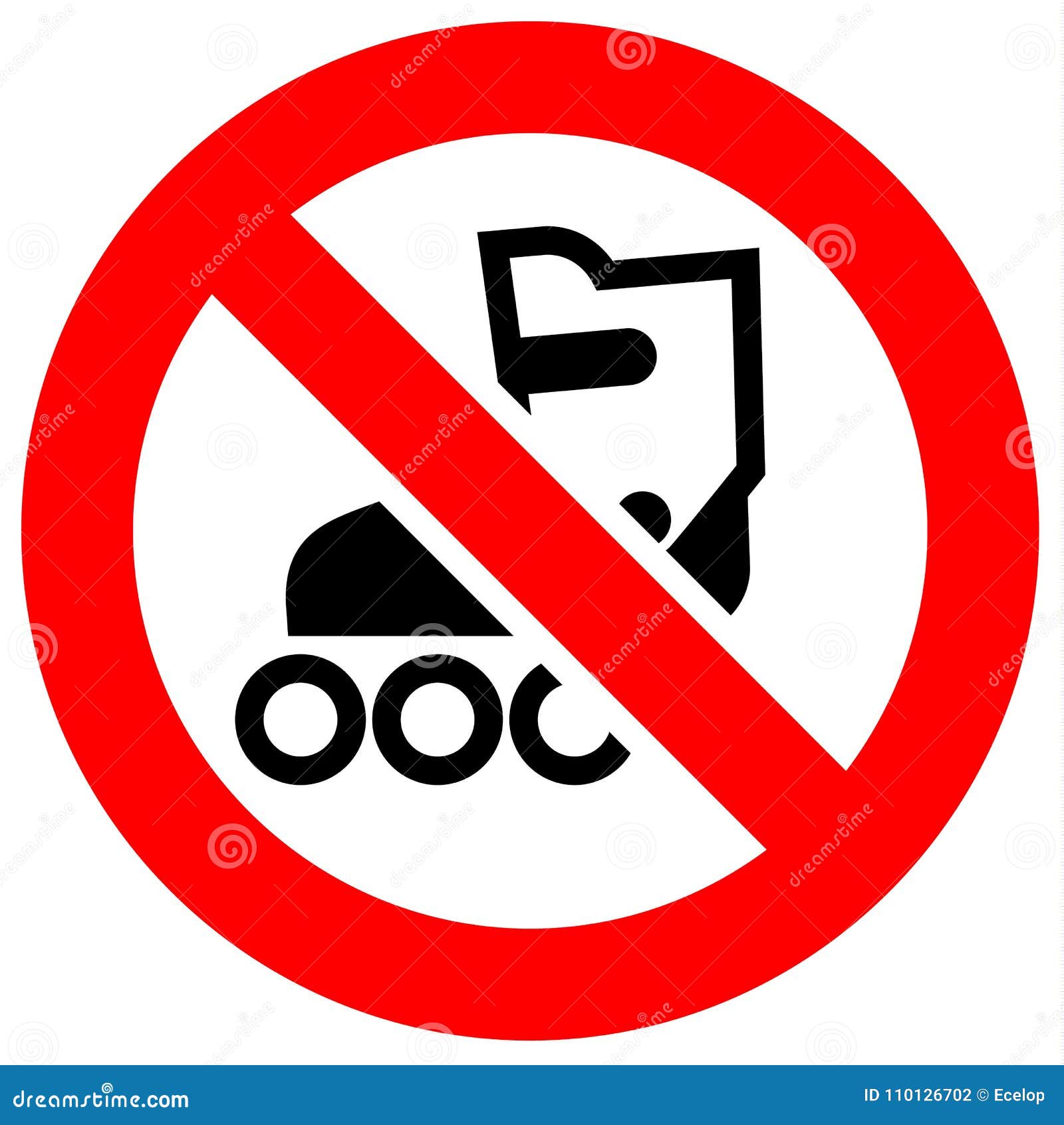 Signe De Rouge D'interdiction Illustration de Vecteur - Illustration du ...