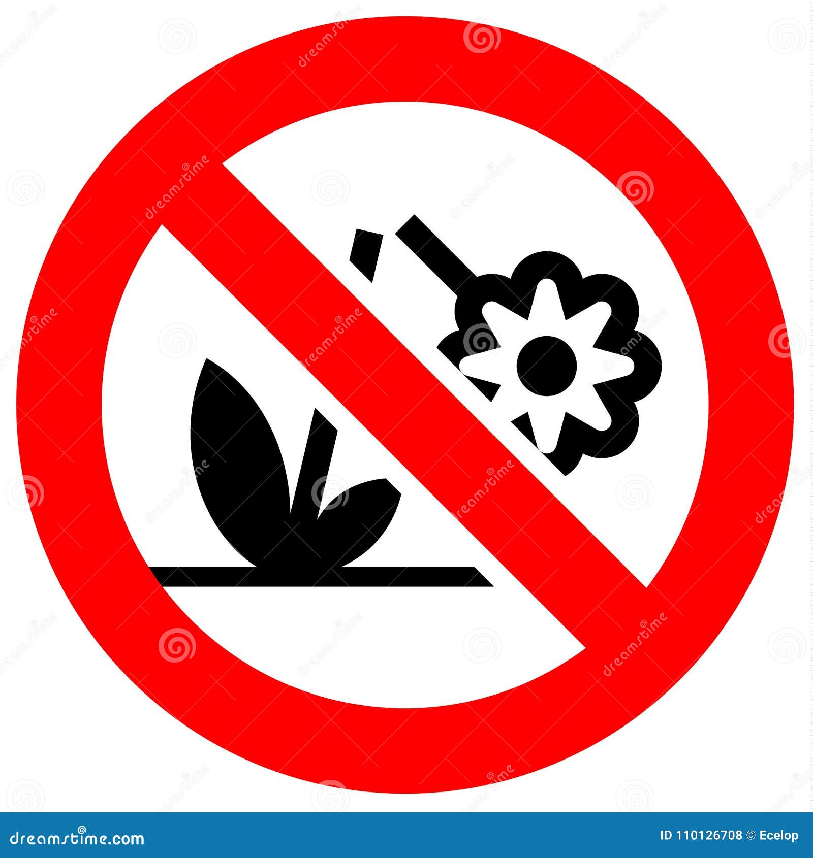 Signe De Rouge D'interdiction Illustration de Vecteur - Illustration du ...