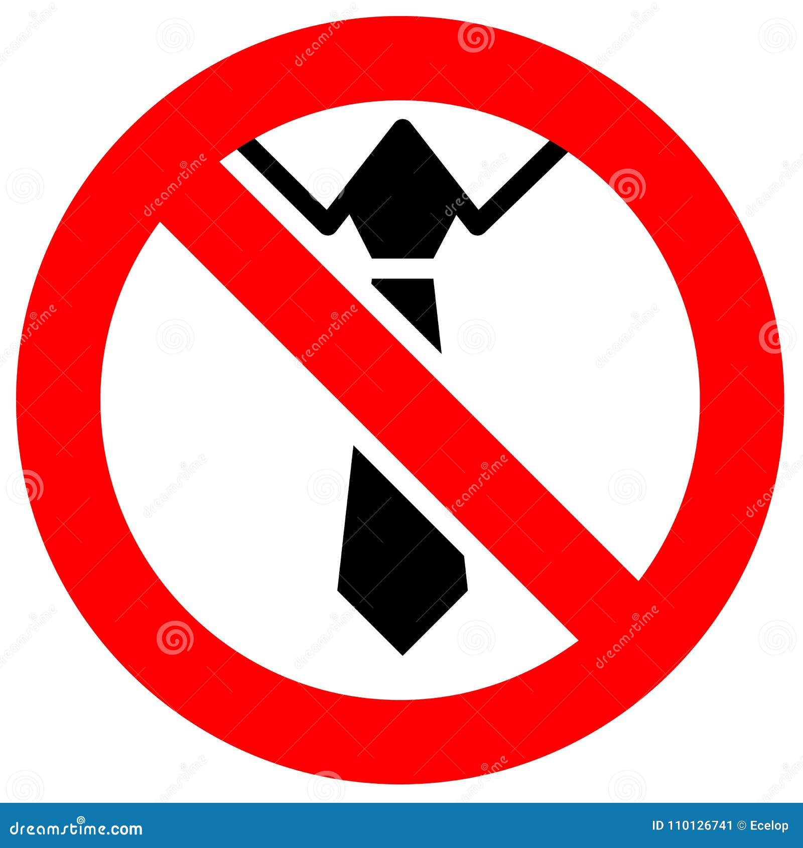 Signe De Rouge D'interdiction Illustration de Vecteur - Illustration du ...